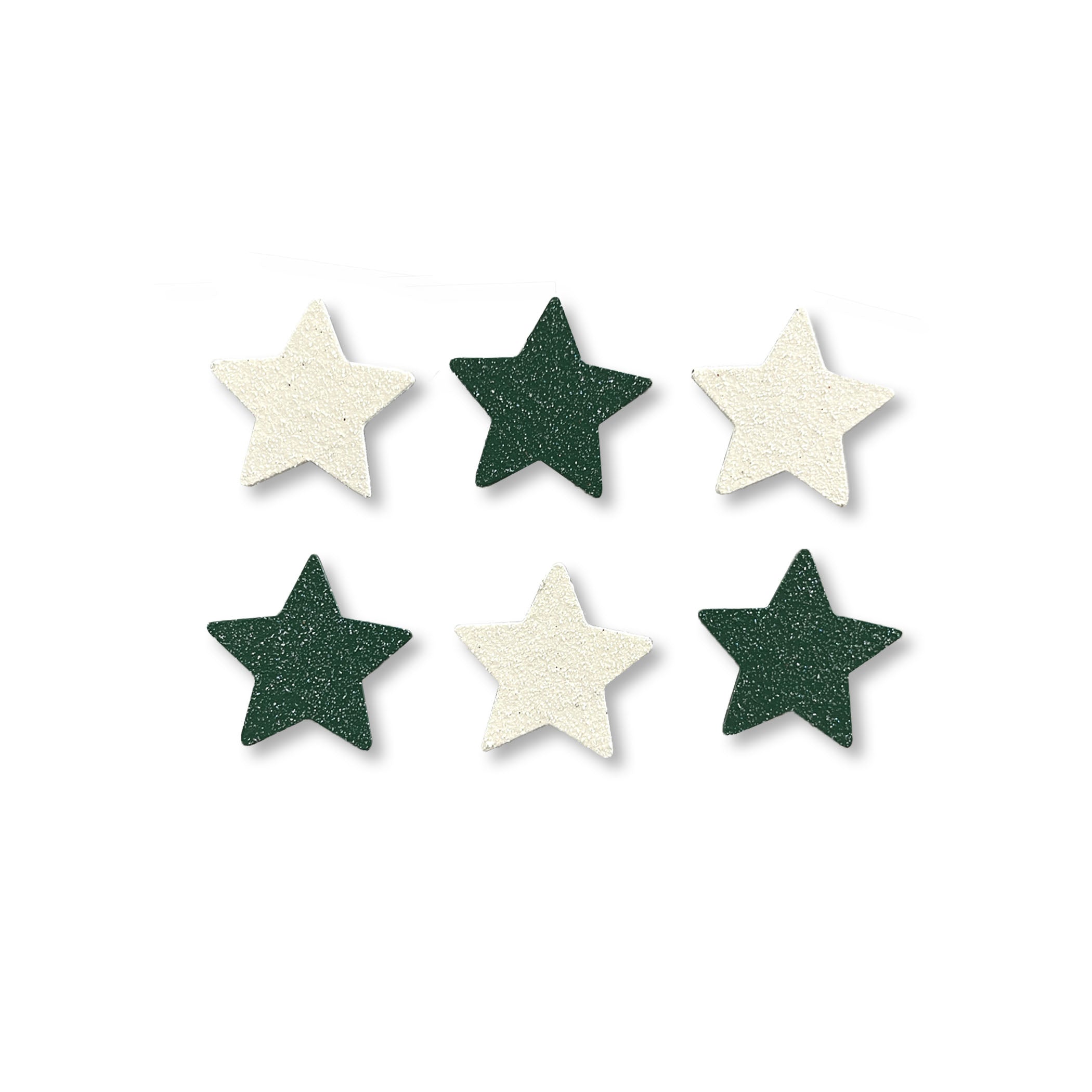 Collegiate Star Magnets S/6 Green/White – Roeda